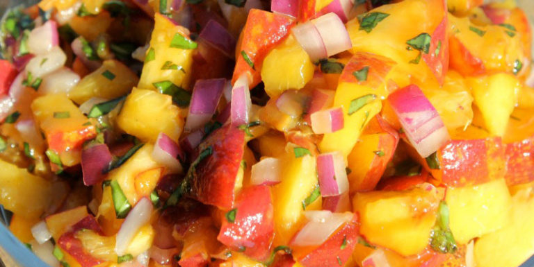 Peach Salsa Recipe | Homestead Honey